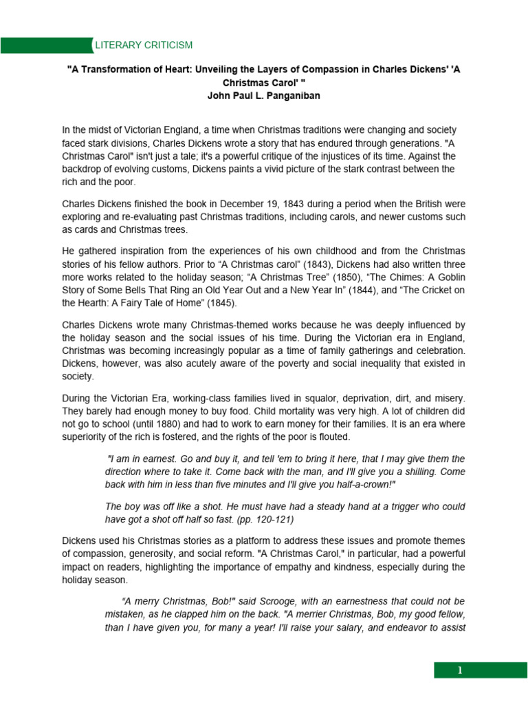 Macbeth Literary Analysis | PDF | Ebenezer Scrooge | A Christmas Carol