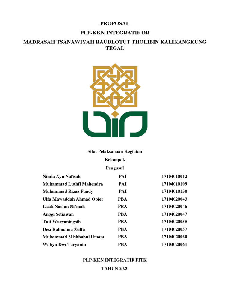 Proposal PLP KKN | PDF