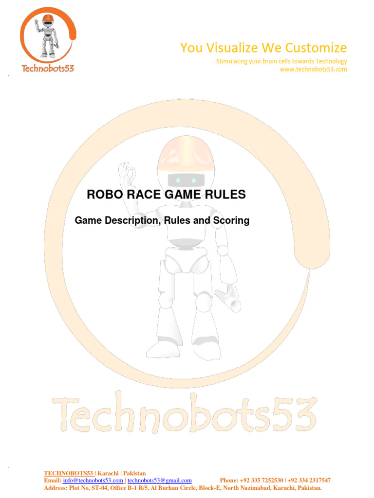 Robo Race Rule Book Updated | PDF