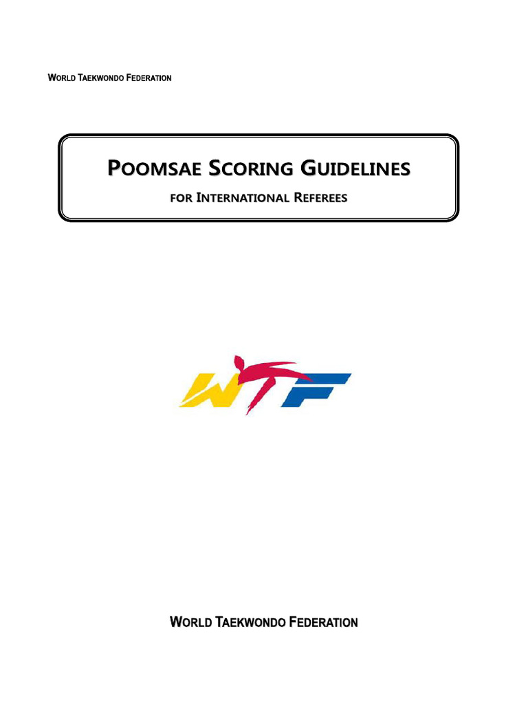 Poomsae Scoring Guidelines | PDF