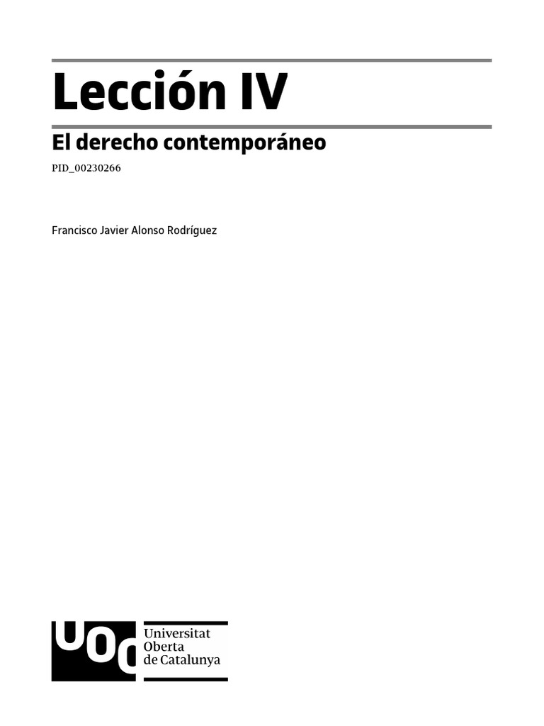 Fundamentos Históricos Del Derecho Lección IV | PDF | Constitución | Juez