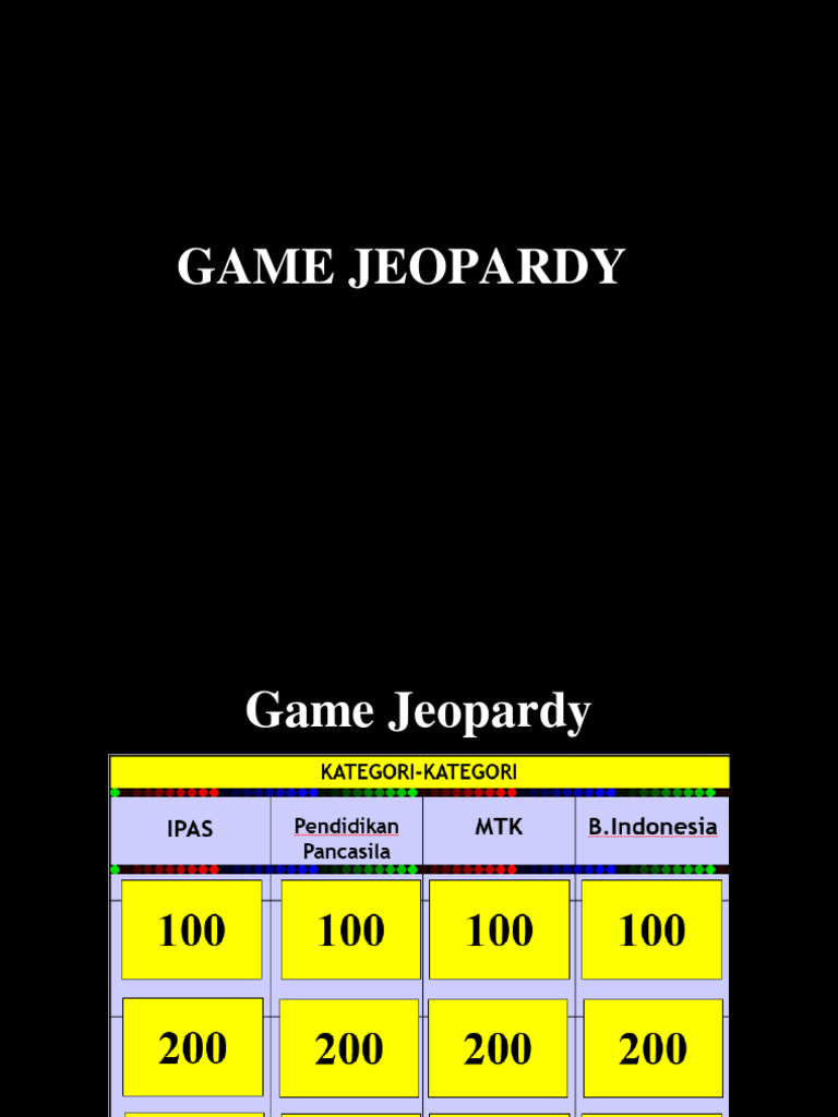 JEOPARDY | PDF