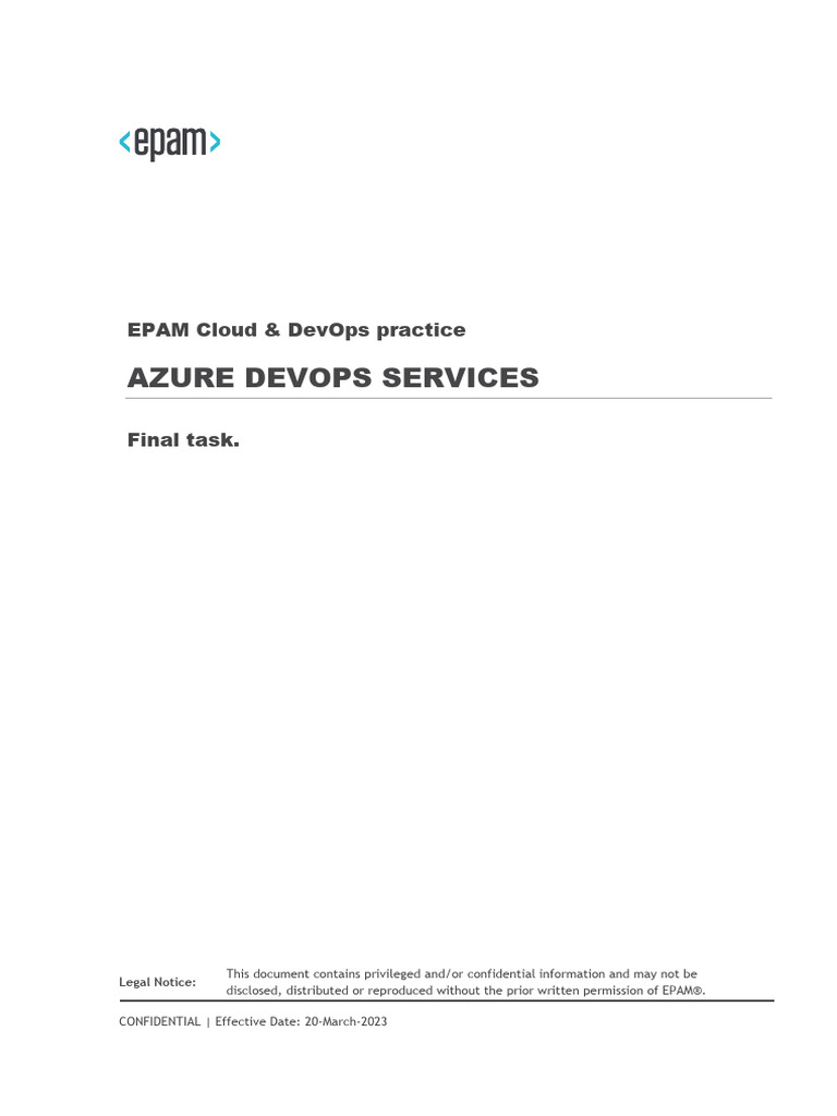 Final Task ADO 03202023 | PDF | Version Control | Computer Programming