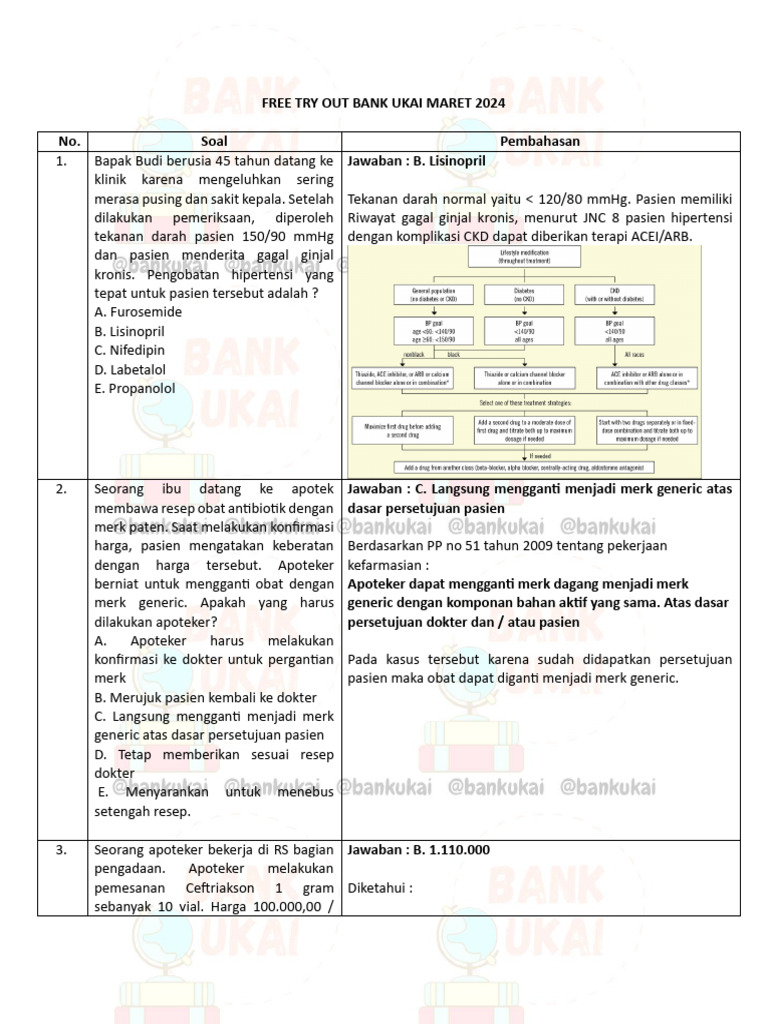Free Try Out Bank Ukai Maret 2024 | PDF