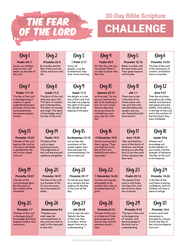The Fear Of The Lord Pdf Book Of Proverbs Wisdom