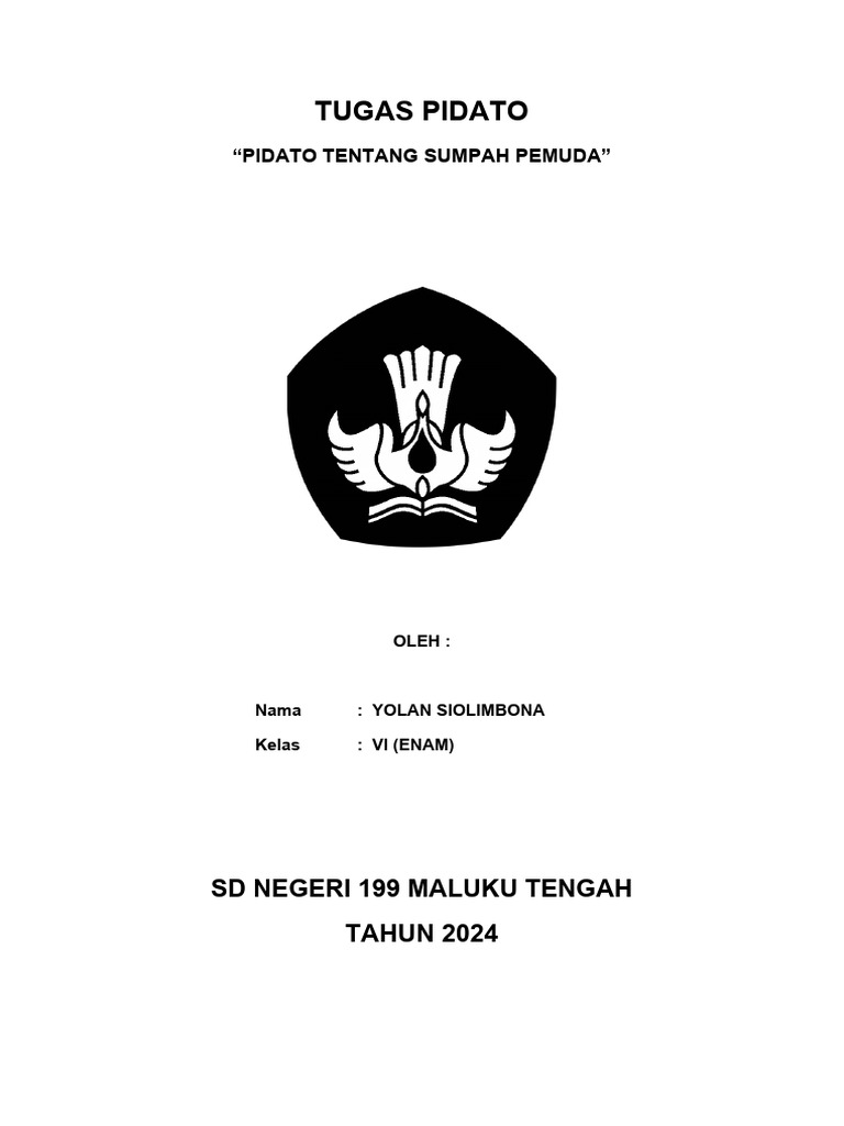Pidato Sumpah Pemuda untuk SD 2024 | PDF
