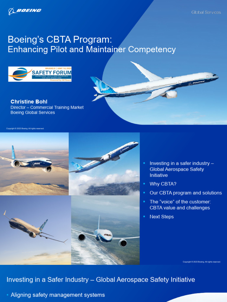 Boeing's CBTA Program | PDF | Learning | Data