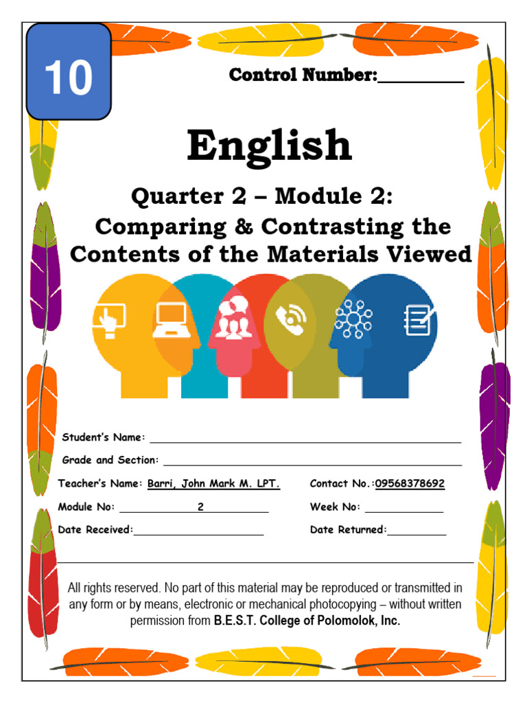 English 10 MODULE 5 REVISED | PDF | Apple | Orange (Fruit)