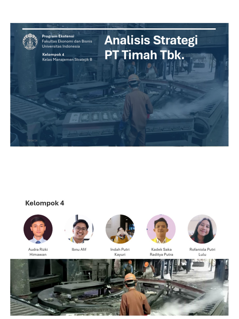 Case Study PT Timah - Kelompok 4 (BA) | PDF