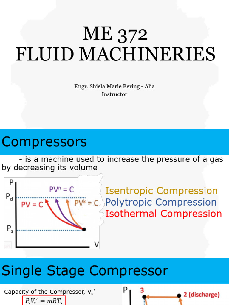 Lecture 4 - Fluid Machineries | PDF | Engineering Thermodynamics ...