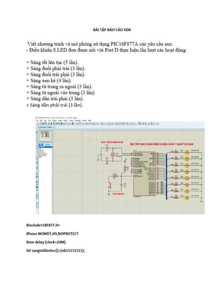 BÀI TẬP BÁO CÁO VDK | PDF
