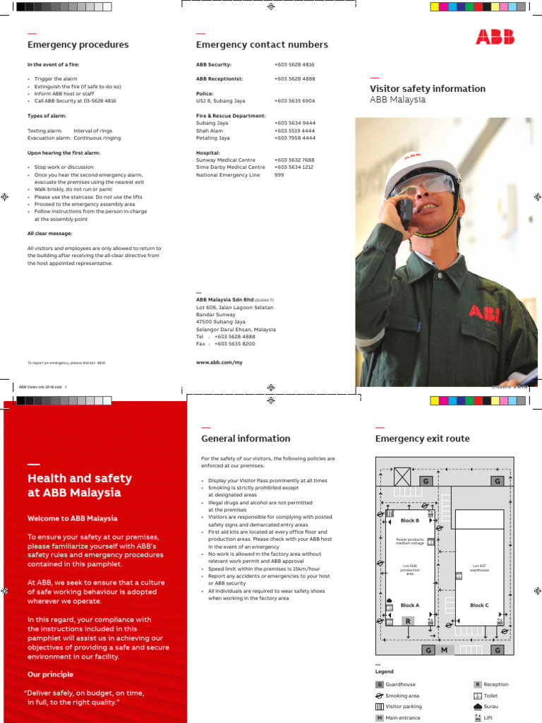 Abb Visitor Info 2018 CTP | PDF | Safety