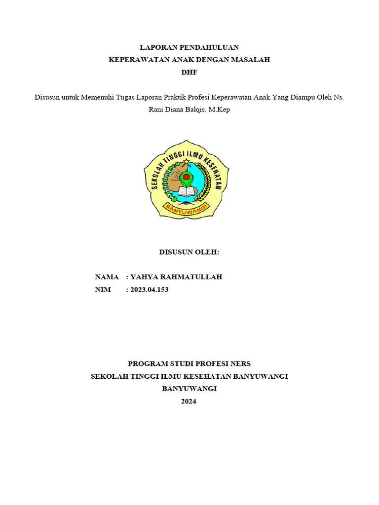 Anak - LP & Askep DHF | PDF