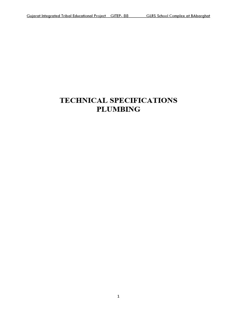 05C2 Referance Sheet of Plumbing Work | PDF | Pipe (Fluid Conveyance ...