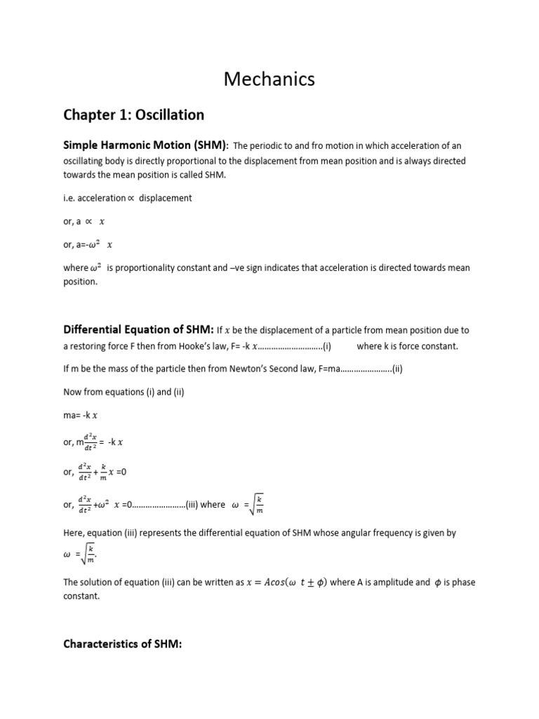 Physics Old | Download Free PDF | Damping | Oscillation