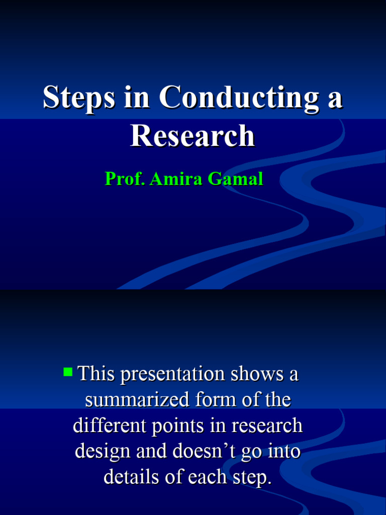 Steps in Conducting A Research (2) Amira (1) 11 | PDF | Hypothesis ...