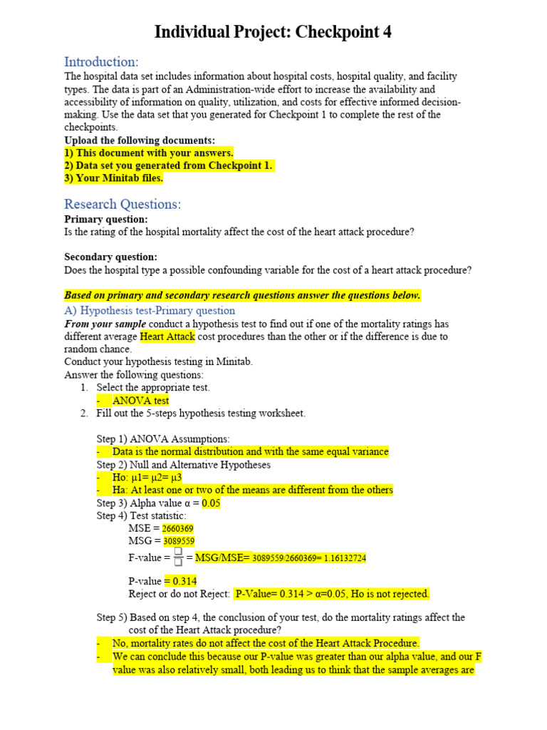 LUZ MEDINA, Checkpoint 4 corrected | PDF | P Value | Statistical ...