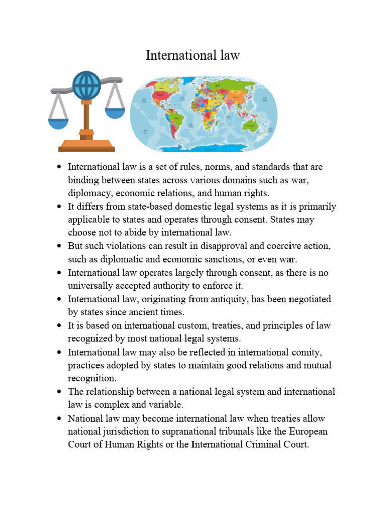 International Law (Note 1) | PDF | International Law | Treaty