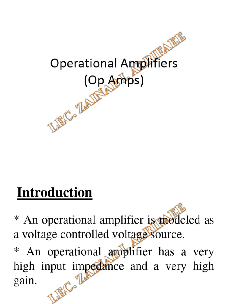 Operational Amplifiers | PDF | Operational Amplifier | Amplifier