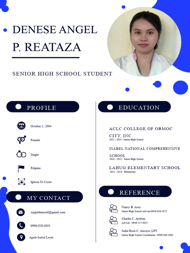 g12 Resume Template Shared 2 | PDF