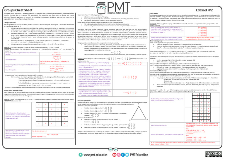 Ch.2 Groups | PDF | Group (Mathematics) | Permutation