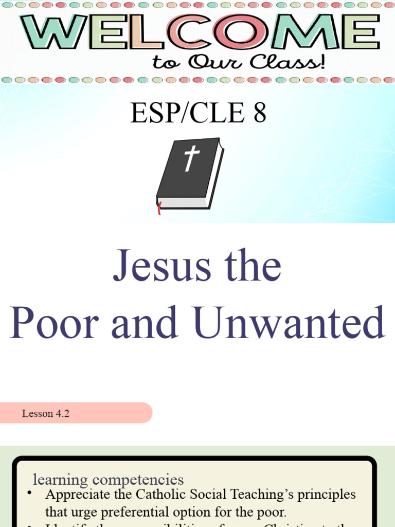 Lesson 4 2 Jesus The Poor and The Unwanted | Download Free PDF ... Lesson 4 2 Jesus The Poor and The Unwanted | Download Free PDF ...