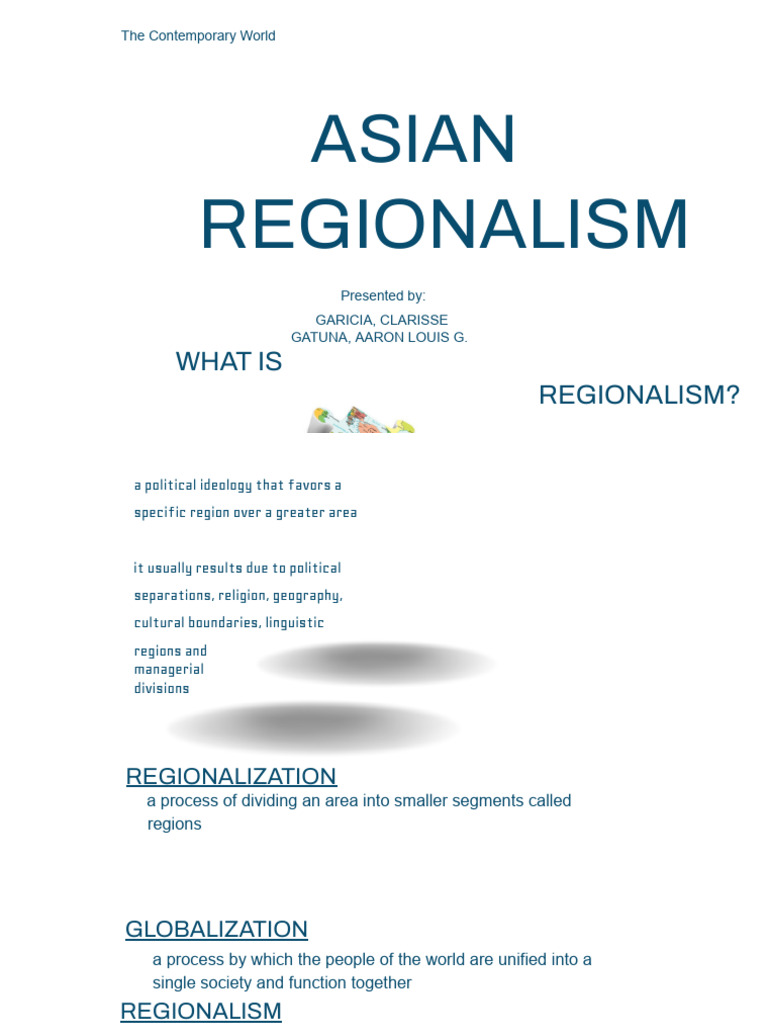 Asian Regionalism | PDF | Regional Integration | Globalization