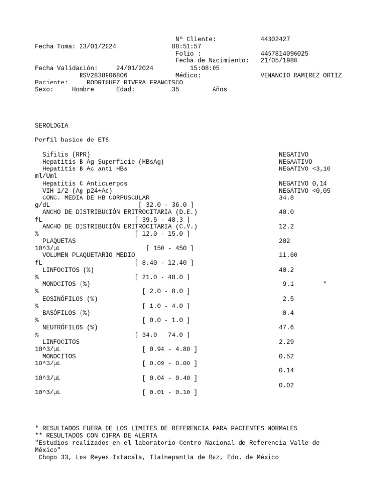 EXAMEN ETS Enero | PDF | Ciencias de la Salud | Enfermedades virales