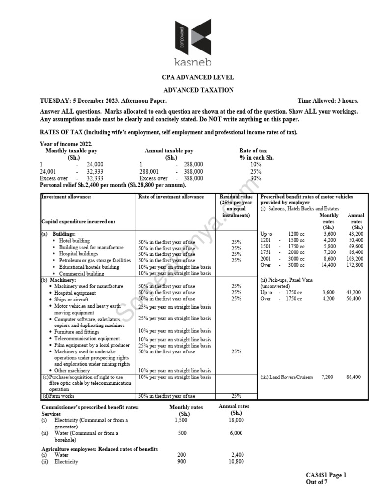 PST AT 2015 2023 | PDF | Taxes | Expense
