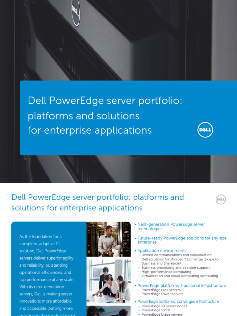 Dell PowerEdge Server Portfolio | PDF | Share Point | Solid State Drive