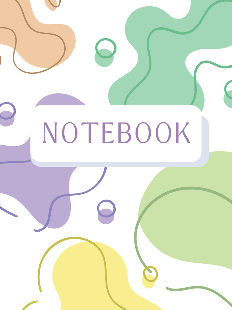Purple Pastel Cute Aesthetic Notes A4 Document | PDF