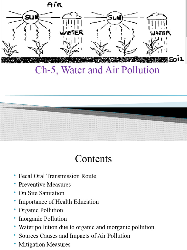 Chapter 5 Water Air Pollution | PDF | Sanitation | Water Pollution