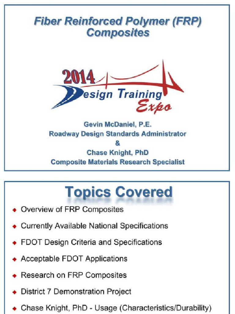 Fibre Reinforced Polymer (FRP) - 20240425 - 112533 | PDF