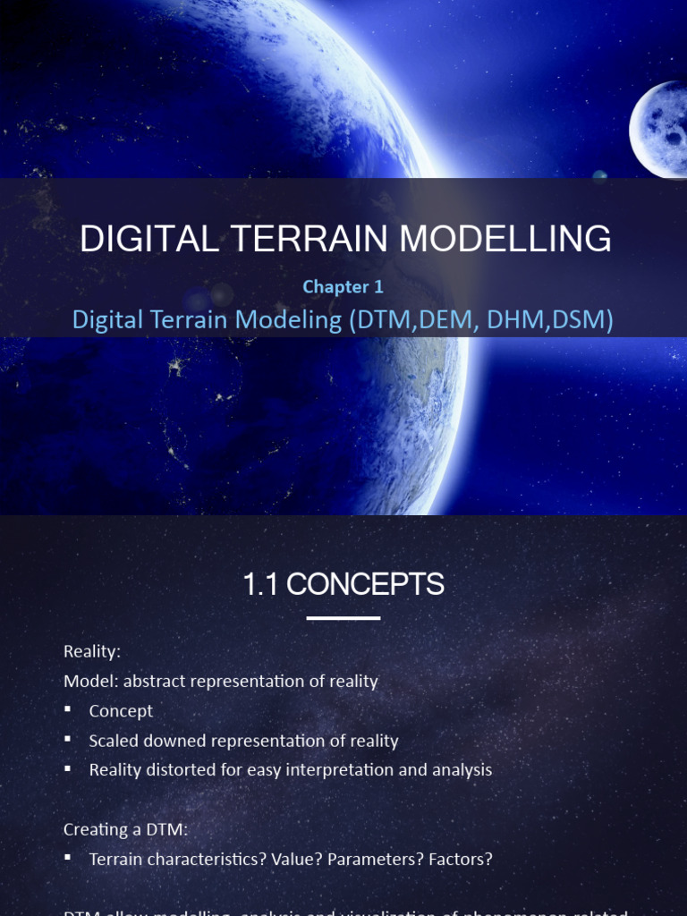 Digital Terrain Modelling - Chapter 1 | Download Free PDF | Topography | Geographic Data And ...