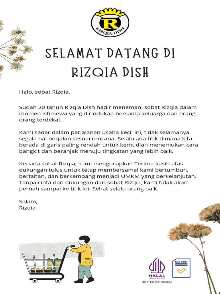 20 Tahun Rizqia Dish: Terima Kasih! | PDF
