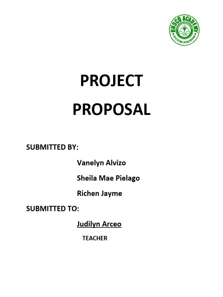 Project Proposal Submission | PDF