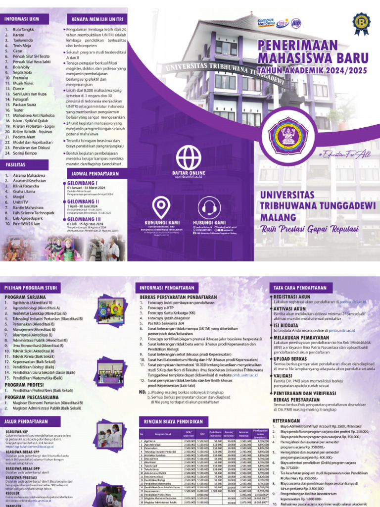 Brosur Unitri 2024 | PDF