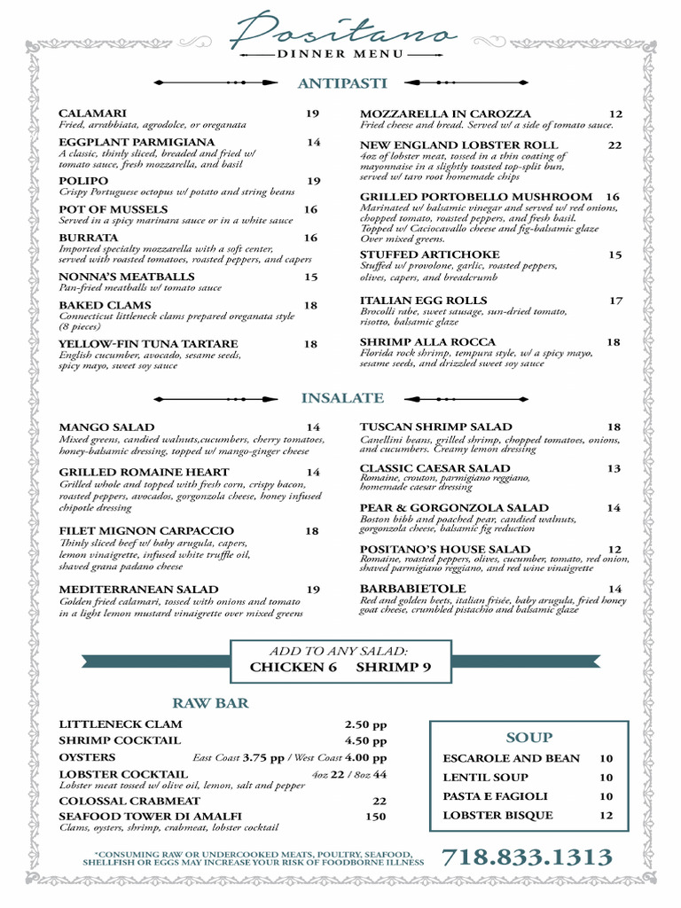 Positano_Dinner_Menu_1.15.21-2 | PDF