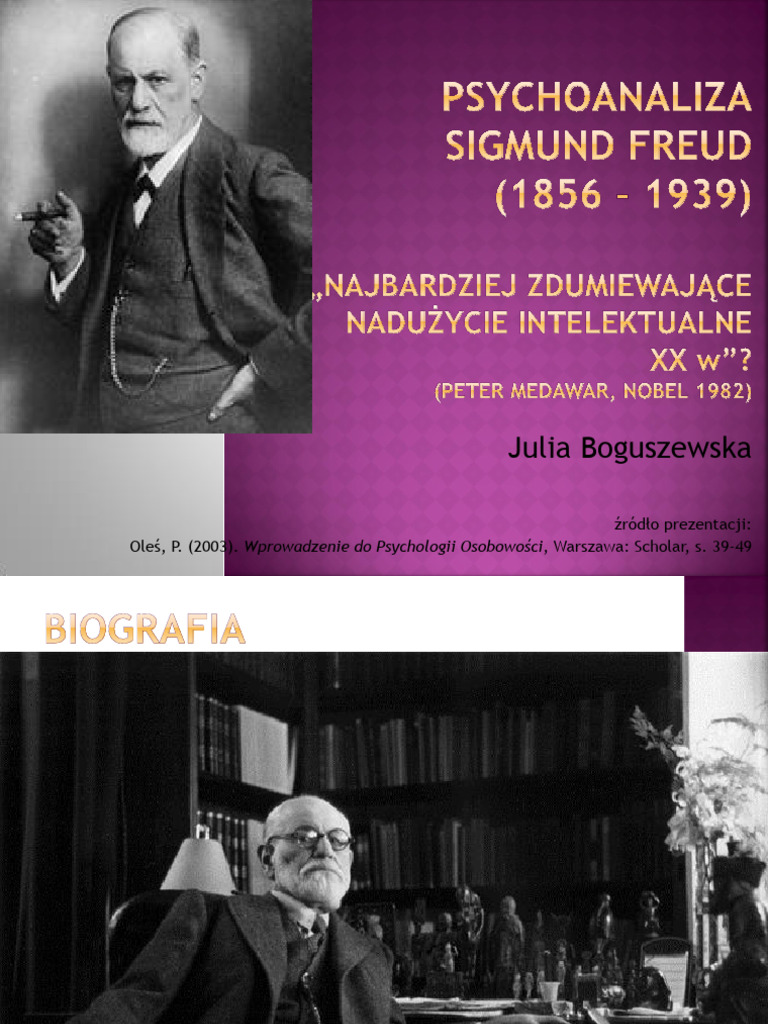 ZajÄ Cia 3 Wprowadzenie - PSYCHOANALIZA - Freud | PDF