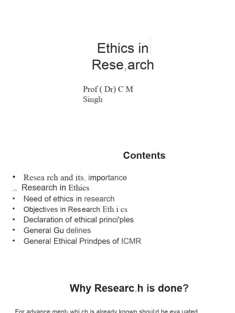 Ethics in Medical Research 3f3c | PDF