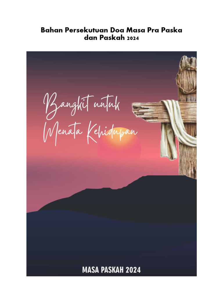 Bahan Persekutuan Doa Masa Pra Paskah Dan Paskah | PDF