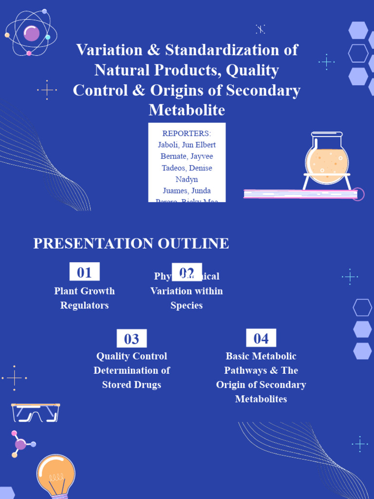 G2 Unit 2 Variation Standardization of Natural Products Quality Control ...