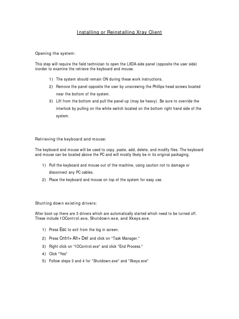 Xray Client Installation Instructions | PDF | Computer Keyboard | Computer File