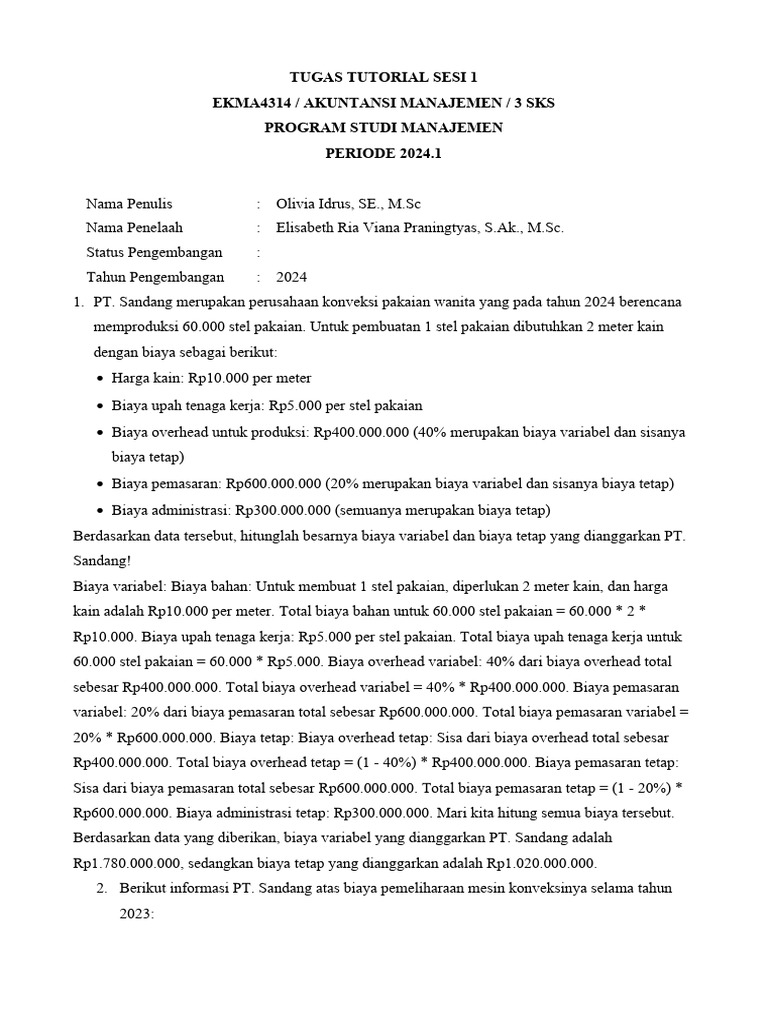 Tugas 1 Sesi 3 | PDF