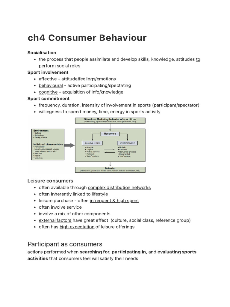 Ch4 Consumer Behaviour | PDF | Behavior | Consumer Behaviour