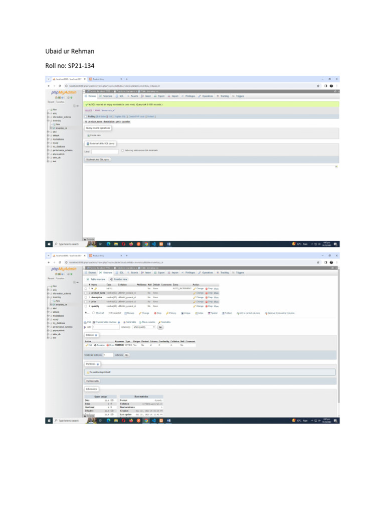Ubaid Ur Rehman Web Lab Exam | PDF