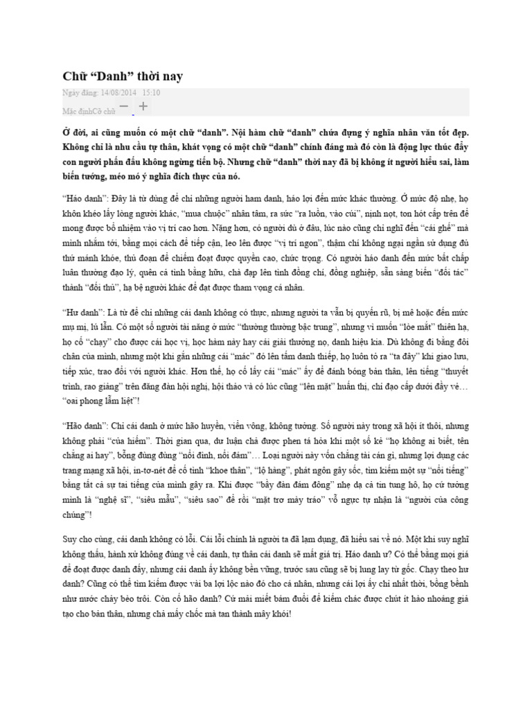 CH Danh | PDF