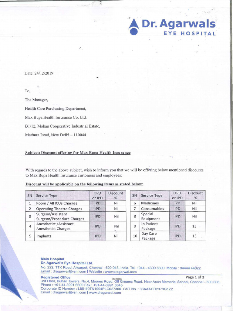 Dr. Agarwal : Eye Hospital | PDF | Patient | Ophthalmology