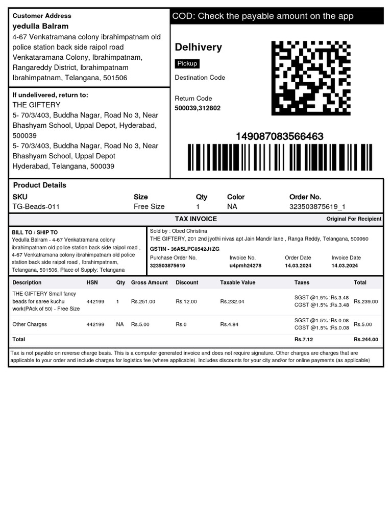 Sub Order Labels | PDF | Invoice | Public Finance