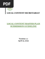 Guidelines For The Local Content Plan Template (At Contract Level For Minimum LC Threshold ...